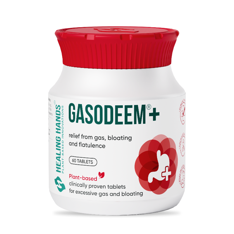 Gasodeem Plus Tablets for Bloating and Gas Relief I 60 Tablets