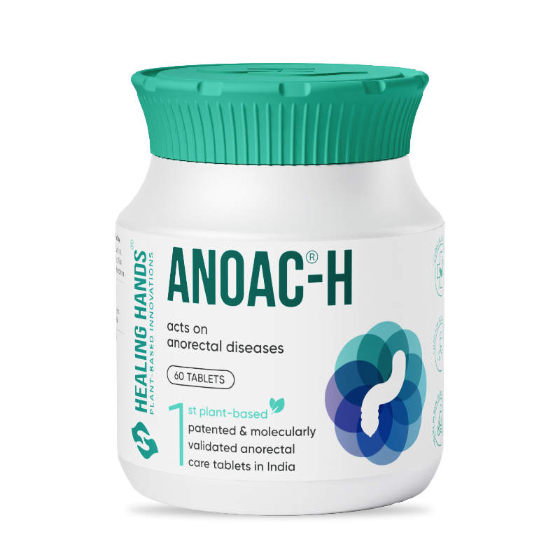 Healing Hands Anoac-H Tablet for Severe Piles & Fissure I 60 Tablets