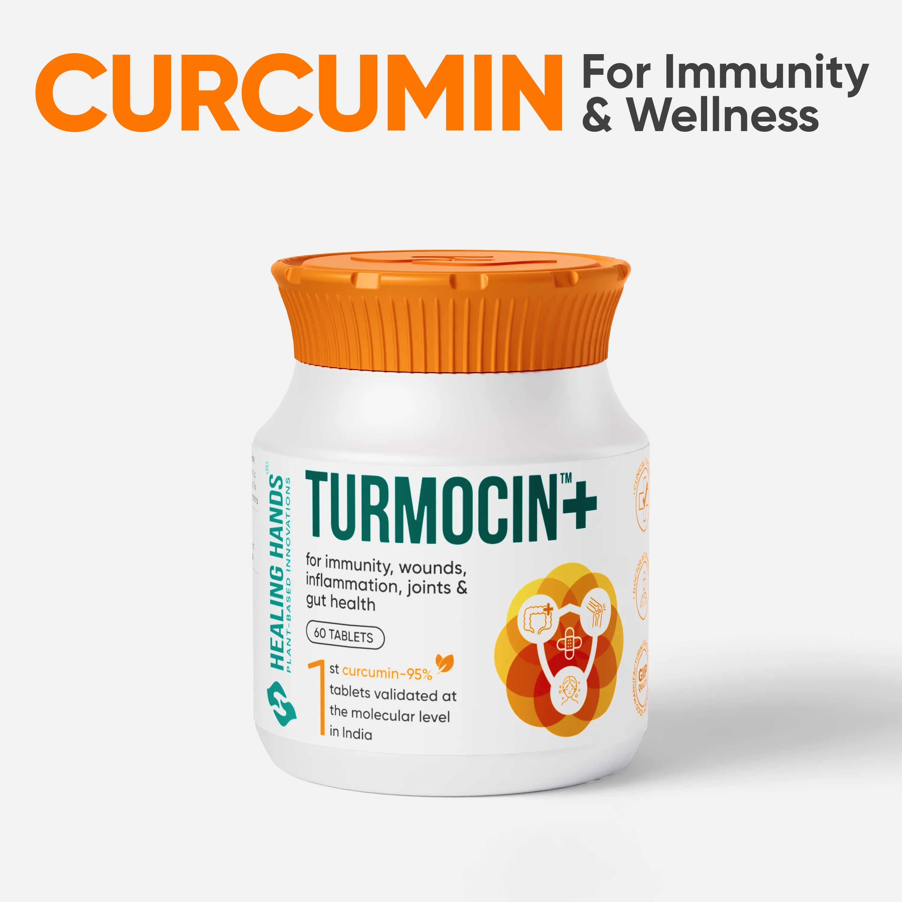 Turmocin Plus Tablets with 95% Curcumin & Pepper – 60 Tablets