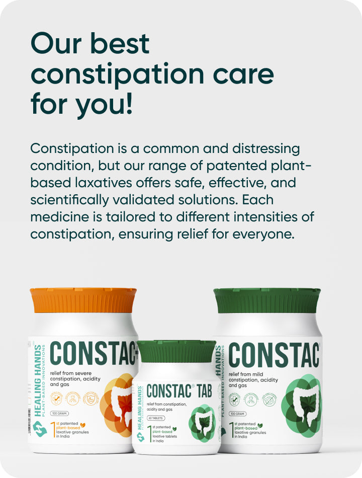 India's 1st patented Ayurvedic Medicines for Constipation Relief
